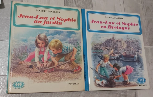 JEAN-LOU ET SOPHIE au jardin et en Bretagne, M.Marlier, Casterman ...