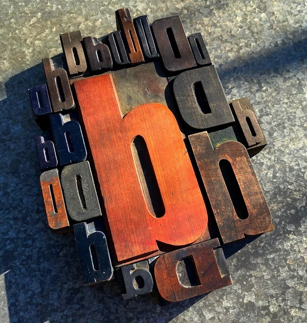 DDDD CARACTERES IMPRIMERIE en bois typographie imprimer lettres ...