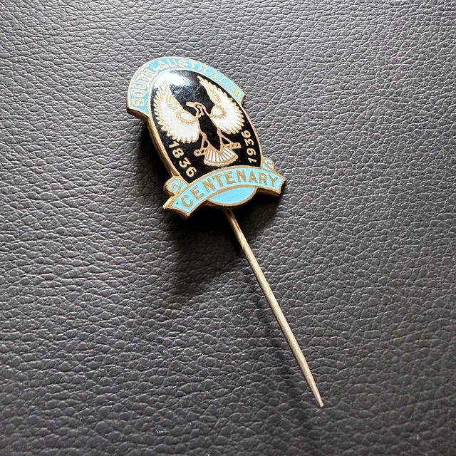 RARE VINTAGE 1836-1936 South Australia Centenary Enamel Stick Pin Badge ...