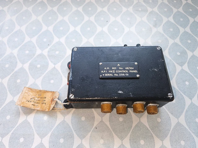 POST WW2 1950'S RAF API MkII Aircraft cockpit Navigators control panel ...