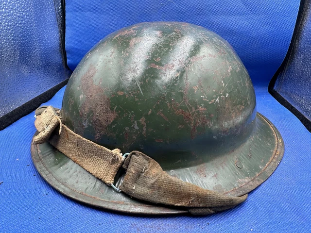ORIGINAL BRITISH ARMY Mk1* Brodie Helmet - WW1 / WW2 Combat Sevice ...