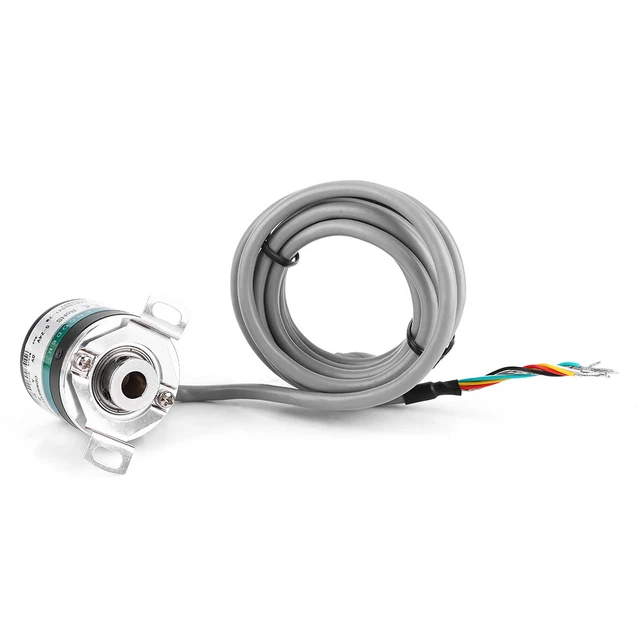 GTK3808 5-24V PHOTOELECTRIC Rotate Encoder ABZ 3 Phase Hollow Shaft New ...