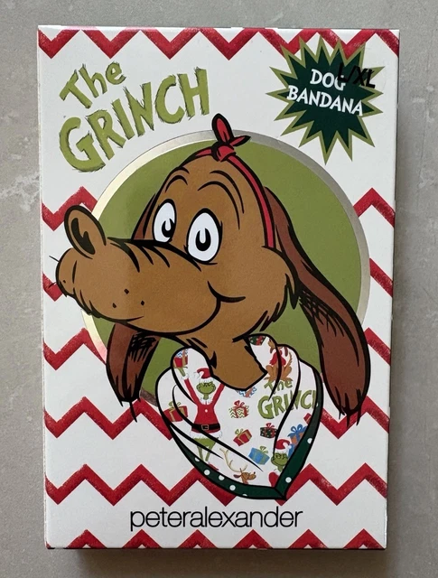PETER ALEXANDER CHRISTMAS Dog Bandana The Grinch Size L/XL $15.00 ...