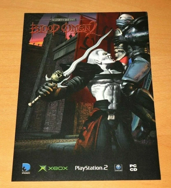 BLOOD OMEN 2 PS2 GameCube Xbox PC Legacy of Kain Promo Poster / Ad Art Print $49.99 - PicClick CA