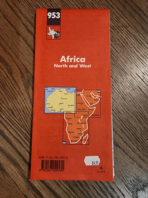VINTAGE 1986 MICHELIN Map of Africa. Rare collectible. £7.48 - PicClick UK