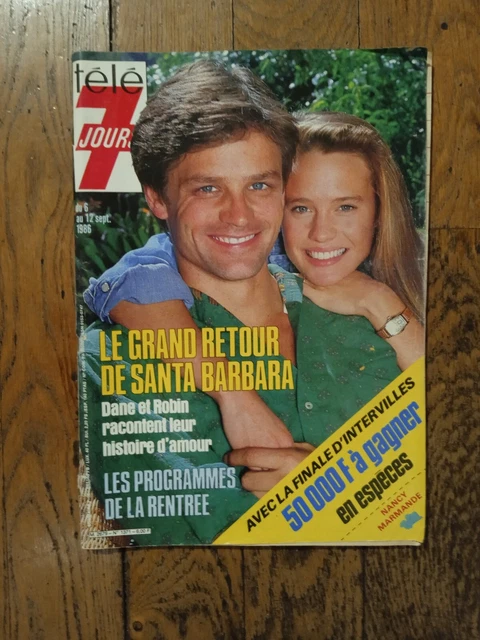 MAGAZINE TÉLÉ 7 jours de 1986 - Robin Wright, Dale Witherspoon, Santa Barbara EUR 5,00 - PicClick FR