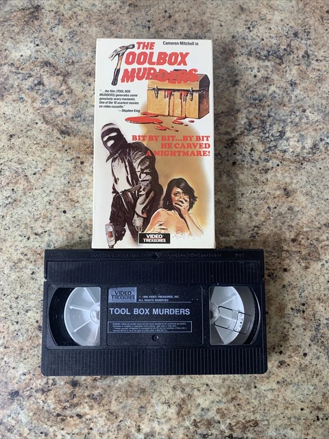 THE TOOLBOX MURDERS 1978 VHS Tape Horror Slasher Video Treasures 1987 ...