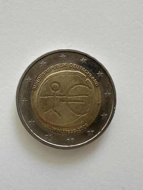 2 EURO MÜNZE Strichmännchen WWU 1999-2009 F Bundesrepublik Deutschland EUR 1.900,00 - PicClick DE