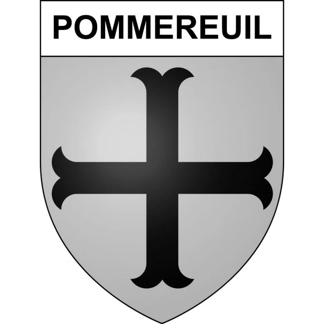POMMEREUIL 59 VILLE sticker blason écusson autocollant adhésif EUR 3,99 - PicClick FR