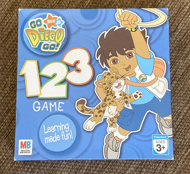 NICK JR GO Diego Go! 123 Board Game Learning Made Fun by Milton Bradley ...