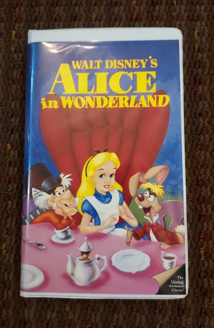 RARE BLACK DIAMOND Alice in Wonderland VHS Tape 1951 Walt Disney Clamshell Case EUR 269,79 ...
