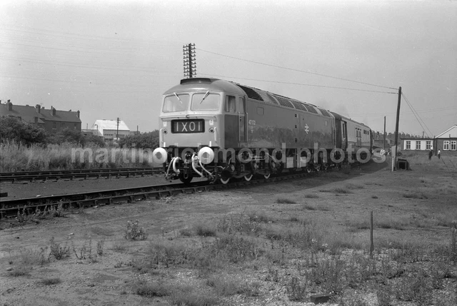 DONCASTER ST. JAMES Curve Class 47 47172 Royal Train 30.7.75 Negative ...