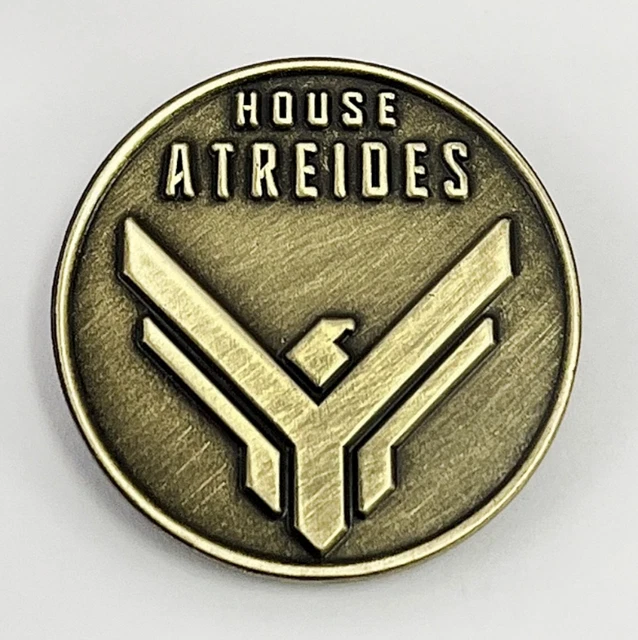 DUNE HOUSE ATREIDES Movie Eagle Logo Metal Pin Badge Science Fiction ...