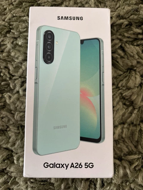 SAMSUNG GALAXY A26 5G Smartphone 256GB Unlocked Mint Colour Brand New ...