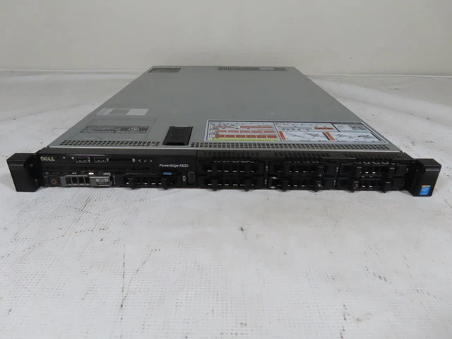 DELL POWEREDGE R630 2x Xeon E5-2670 v3 2.3ghz 24-Cores 32gb 180GB SSD ...