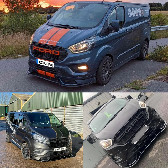 FORD TRANSIT CUSTOM add-on Front Splitter V2 Add On 2018+ EUR 736,34 ...
