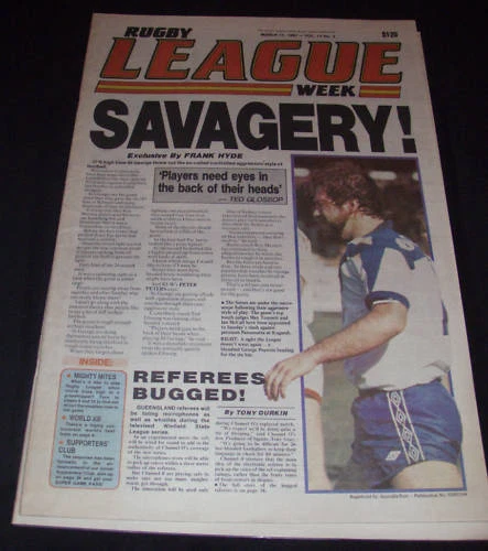 RUGBY LEAGUE WEEK Newspaper/Magazine Vol 13 No 5 1982 $25.00 - PicClick AU