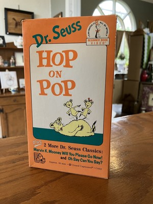 DR. SEUSS HOP On Pop VHS 1989 Plus 2 More Dr. Seuss Classics Beginner ...