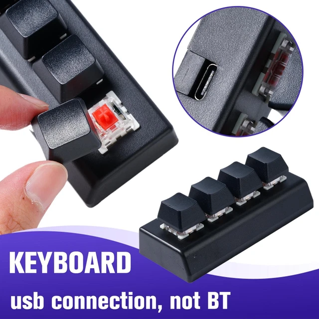 4-KEY USB MINI Mechanical Keyboard Custom Shortcut Programmable Keypad ... 4-KEY USB MINI Mechanical Keyboard Custom Shortcut Programmable Keypad ...