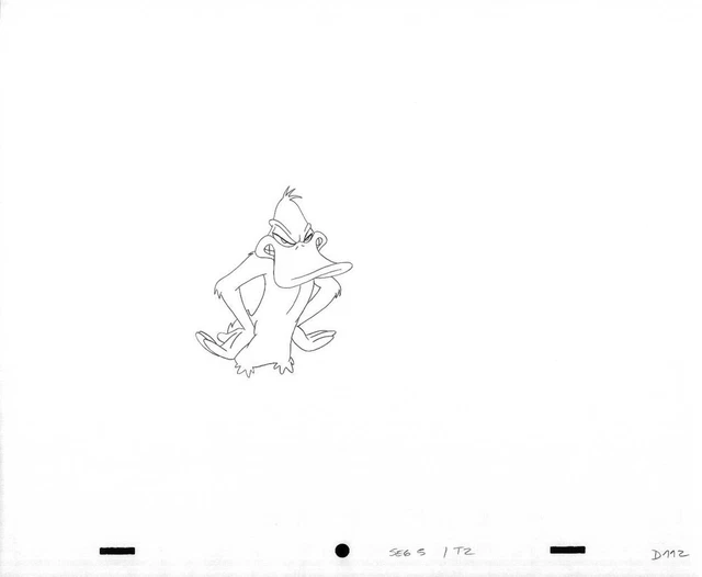 WARNER BROS ANIMATION Art Cel Production Drawing DAFFY DUCK #62 EUR 68 ...