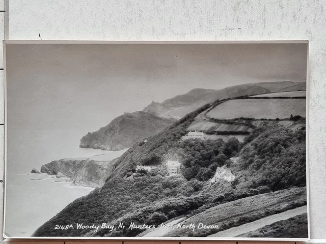 ANCIENNE CARTE POSTALE North Devon Woody Bay Près De Hunters Inn EUR 15 ...