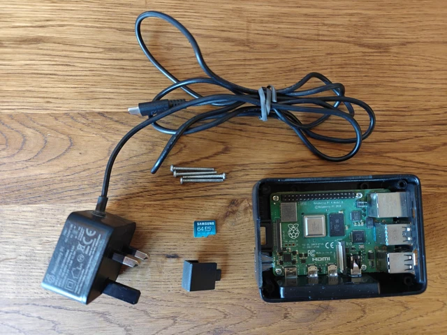 RASPBERRY PI 4 Model B 4GB With Case, PSU And 64GB SD Card £31.88 ...