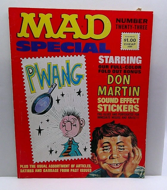 MAD MAGAZINE SPECIAL #23 1977 Don Martin Stickers Dave Berg George ...