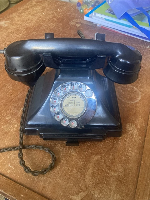 VINTAGE BAKELITE TELEPHONE 232 Converted To Modern Socket £30.00 ...