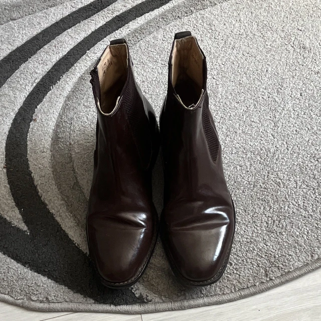 SAMUEL WINDSOR MEN’S Brown Leather Chelsea Ankle Boots Handmade UK 8 £6 ...