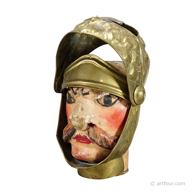 ANTIQUE HEAD OF a Sicilian Puppet, ca. 1900s £436.69 - PicClick UK
