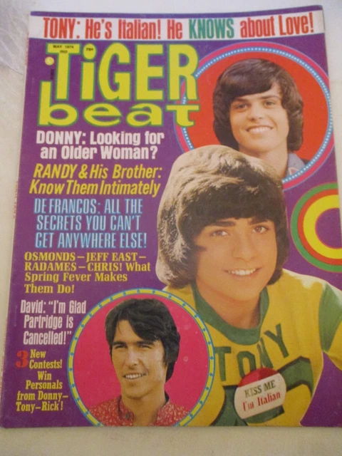 DAVID CASSIDY, DONNY Osmond, Randy Mantooth- Tiger Beat Magazine 1974 £ ...