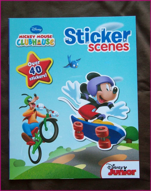 DISNEY JUNIOR - MICKEY MOUSE STICKER SCENE ACTIVITY BOOK - 40+ Stickers ...