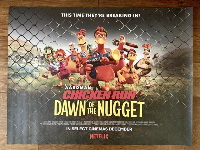 CHICKEN RUN: DAWN of the Nugget (2023) Original Main UK Cinema Quad ...