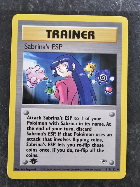 POKEMON TRAINER SABRINA'S ESP 1. Edition Karte EUR 15,00 - PicClick DE