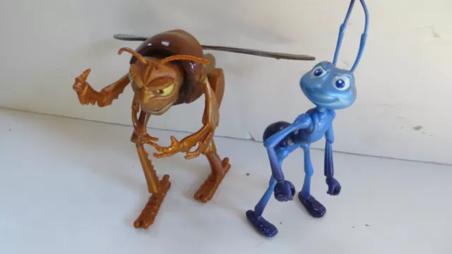 Disney Pixar Bugs Life Movie Figures Flik And Hopper Excellent