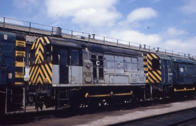 35MM SLIDE BRITISH Railway Br Class 08 - 08740 At Stratford Mpd 19/06 ...