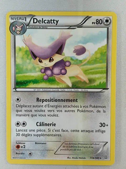 CARTE POKÉMON FRANCAIS Delcatty (PRC 114) Primo-Choc [PLAYED] 04.04 ...