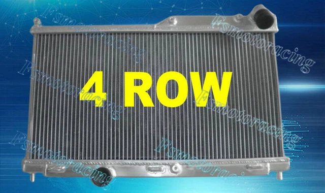4 ROW ALUMINUM Radiator for Mazda RX7 RX-7 FD3S S6 MT 1992 1993 1994 ...