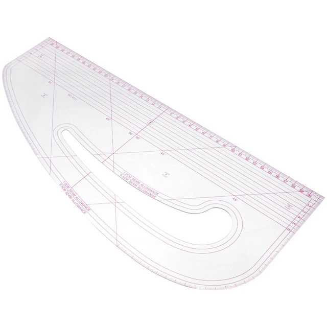 FABRIC CURVE RULER Designers Sewing Ruler Curve Grading Ruler Hem $9.48 ...