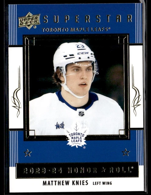 2023-24 MAZZO SUPERIORE serie 2 hockey Matthew Knies rotolo d'onore # ...