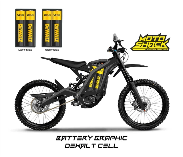DEWALT CELL BATTERY Graphic for Sur-Ron Light Bee Surron Wrap Sticker ...