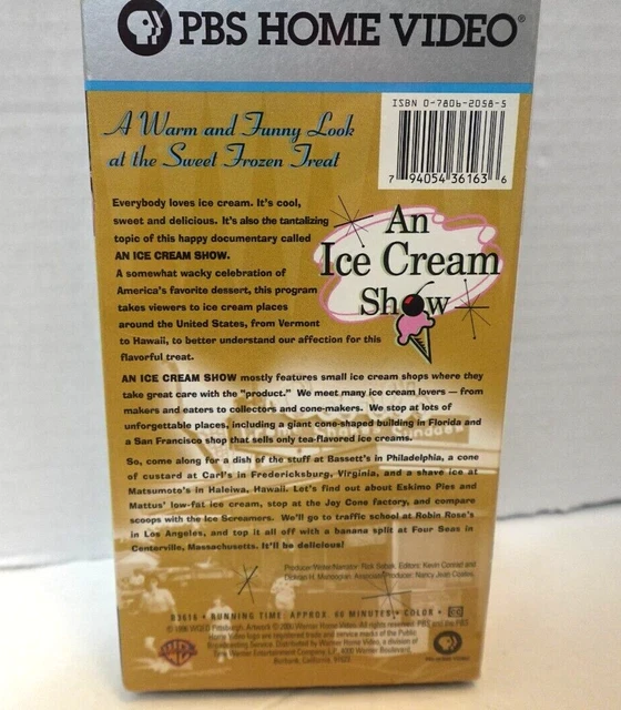 AN ICE CREAM Show (PBS Home Video) VHS tape (NEW!) £1.90 - PicClick UK