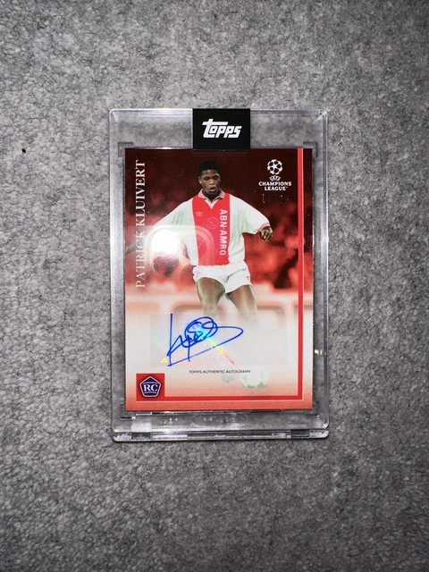 TOPPS “THE LOST Rookie Card” RC Patrick Kluivert Ajax Auto Autograph 14 ...
