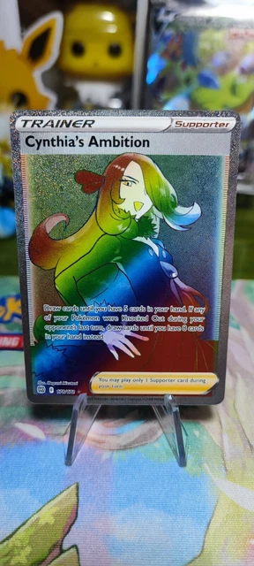 POKEMON CYNTHIA'S AMBITION Full Art Rainbow ENG | NM | 178/172 Astri ...
