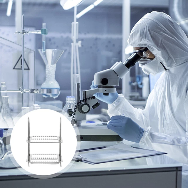 GLASS MICROSCOPE SLIDES Rack Microscope Slides Staining Rack £8.55 ...