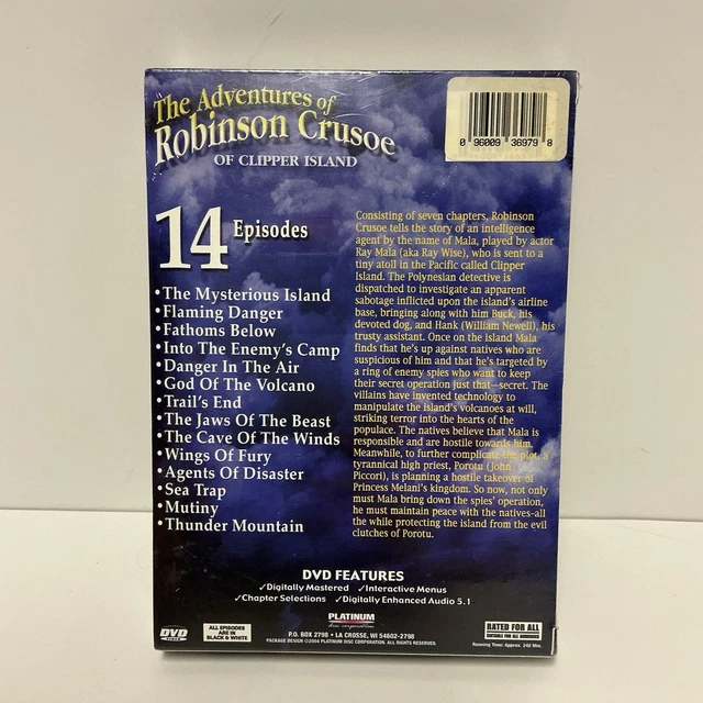 THE ADVENTURES OF Robinson Crusoe of Clipper Island 14 Episodes Ray ...