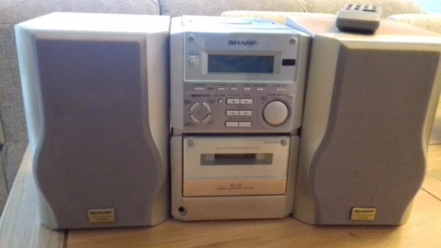 SHARP XL-60 MICRO component HI-FI system With Speakers £10.00 - PicClick UK
