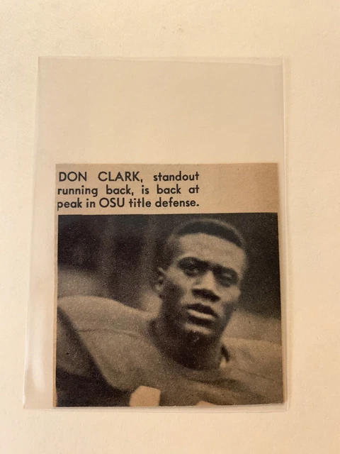 PANNEAU PICTURAL DE football Don Clark Ohio State University Buckeyes ...