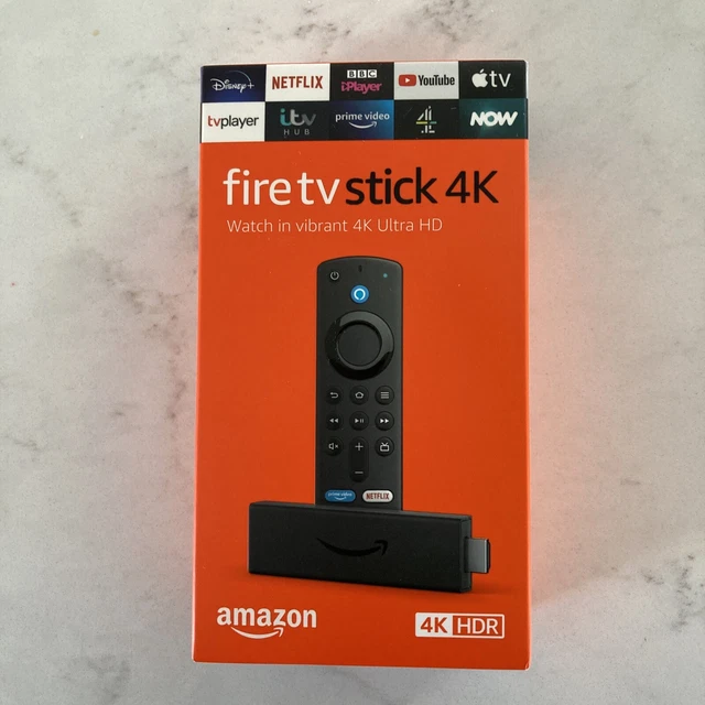 FIRE TV STICK 4K 3rd Gen Ultra HD Alexa Voice Remote UK Plug Brand New ...