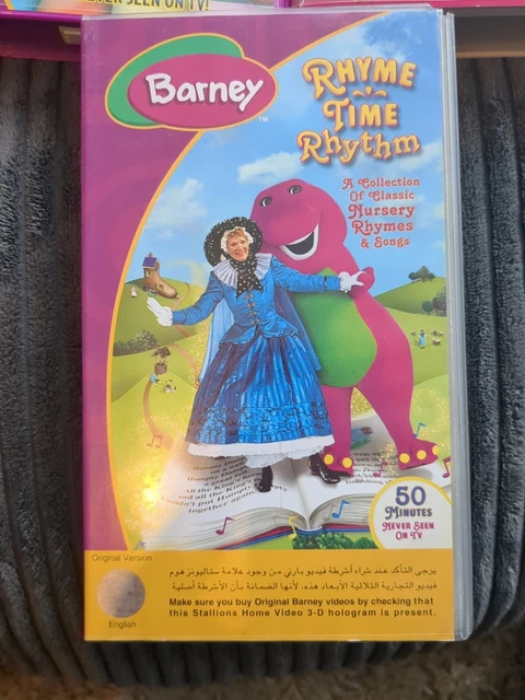 BARNEY VHS LOT Of 3, Barney's Great Adventure, Rhyme Time, Read With Me ...